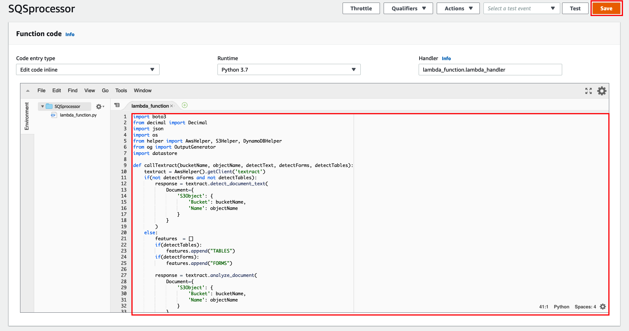 Create The Lambda Function My Aws Workshop